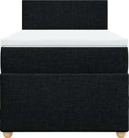 Box spring postel s matrací černá 80 x 200 cm textil 3286502