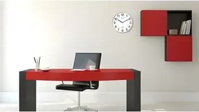 Unilux ARIA šedá / Nástěnné hodiny / O 28,5 cm / Plast / Baterie AA