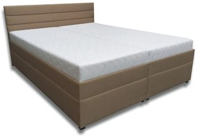 Manželská postel 180 cm Zulma (hnědá) (s roštem, pružinovou matrací a úl. prostorem). 1004725