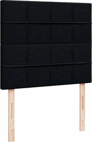Box spring postel s matrací černá 120x200 cm textil 3291249