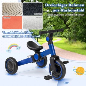 Costway Dětské kolo 5-in-1 dětské balanční kolo s odnímatelnými pedály