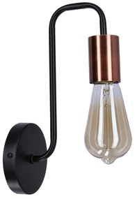 Černé nástěnné svítidlo Herpe pro žárovku E27  - Candellux