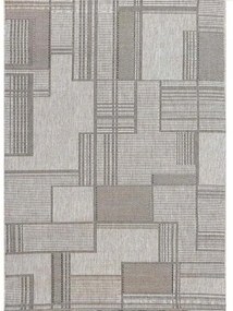 Vopi | Kusový koberec Flat 20632 silver/black - 160 x 230 cm