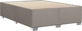 Rám postele bez matrace taupe 140 x 200 cm textil 3284482