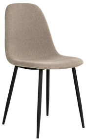 House Nordic Jídelní židle, kamenná s černými nohami, HN1231