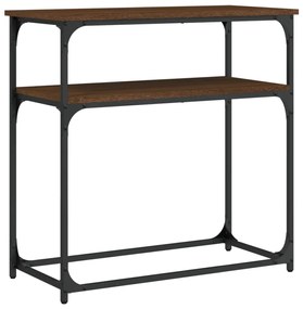 vidaXL Konzolový stolek hnědý dub 75 x 35,5 x 75 cm kompozitní dřevo