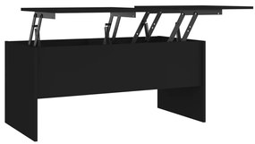 Konferenční stolek černý 102 x 50,5 x 46,5 cm kompozitní dřevo - Default Title