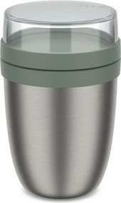 Termoska na jídlo z nerezové oceli ve stříbrné barvě/šalvějově zelená 500 ml Ellipse – Mepal