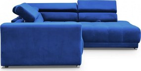 Casarredo - Komfort nábytek Rohová sedací souprava FASANO, tmavě modrá Bluvel 86 | Umístění rohu: roh na levé straně