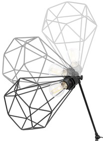 Toolight - Podlahová lampa Reno 1xE27 60W 300216 Diament, černá, OSW-06963