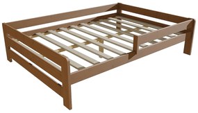 Vomaks Dětská postel se zábranou VMK003D KIDS Rozměr: 70 x 160 cm, Barva: surové dřevo