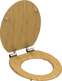 SCHÜTTE WC prkénko se soft-close mechanismem NATURAL BAMBOO [438760]