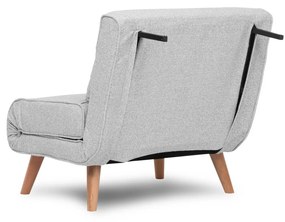 Atelier del Sofa 1-místná pohovka Folde Single - Teddy Fabric - Grey, Šedá