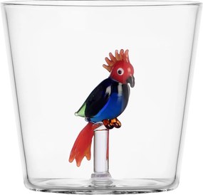 Ichendorf Milano designové sklenice na vodu Talking Trees Tumbler Red/Blue Cockatoo