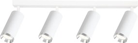 Bodové svítidlo Mica, 4x bílé/chromové kovové stínítko, w