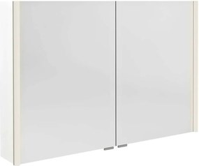 Sapho Alix - Zrcadlová skříňka s LED osvětlením 106x70x18 cm, 2x dvířka, bílá AX106-0030