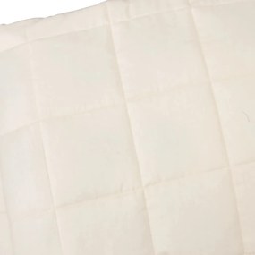 Zátěžová deka světle krémová 138 x 200 cm 10 kg textil,  350755
