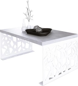Konferenční stolek SEMARA 100x60 Hlavní barva: Bílá, Další barva: Beton