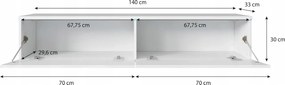 TV stolek CERIEE 140 - beton