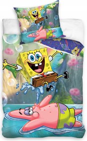 Povlečení Spongebob v kalhotách A Patrik 160x200