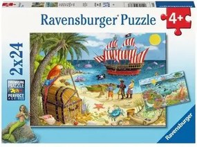 Ravensburger Piráti a mořské víly / 2x24 dílků / od 4 let