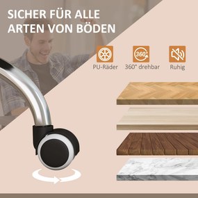 Vinsetto Kancelářská Židle s Vzduchovým Masážním Ergonomickým Designem, S Hřejivým Bederním Polštářem, Funkcí Nákledu, Opěrkou na Nohy, Výškově Nasta…