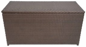 vidaXL Marketos Zahradní úložný box hnědý 120 x 50 x 60 cm polyratan