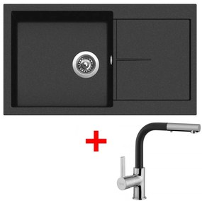 Sinks INFINITY 860 Metalblack+ENIGMA S GR IN86074ENSGR74