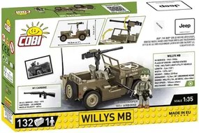 COBI 3133 II WW Willys MB, 1:35, 132 k, 1 f
