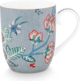 Pip Studio Flower Festival sada 2 hrnečků 180ml, modrá (hrnečky v dárkové krabičce)