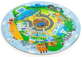 Bigjigs Toys Kruhové puzzle Recyklace