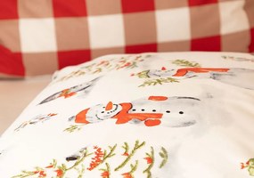Matějovský povlečení Snowman Bavlna deluxe Rozměr: 140 x 200 cm, 70 x 90 cm
