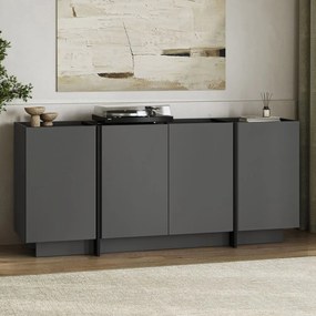 Antracitová komoda s dírou na kabely 180x80x45 cm Dorma – Kalune Design
