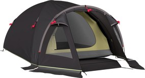 Outsunny Stan pro 4 Osoby, Lehký, Stabilní, Voděodolný UV 50+ Tunelový Stan s Markýzou, Bočními Dveřmi a Okny, Rodinný Stan s Podlážkou a Vodním Slou…
