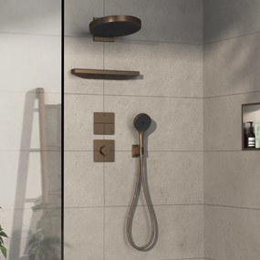 Hansgrohe ShowerSelect Comfort E, termostat pod omítku, kartáčovaný bronz, HAN-15574140
