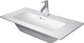 Duravit ME by Starck - Umyvadlo 83x40 cm, s přepadem, otvor pro baterii, DuraShield, matná bílá 234283AC00
