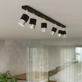 Sollux Lighting Stropní svítidlo NERO 2 černé/chromové