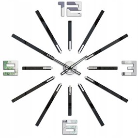 M.Clock Luxusní velké antialergické hodiny 115x115cm Tiché