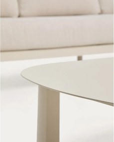 Béžový/krémový zahradní lounge set z masivu akácie pro 5 osob Aleria – Kave Home