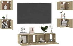 6dílný set TV skříněk dub sonoma kompozitní dřevo 3078975