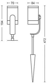 Venkovní spotové zemní/nástěnné svítidlo Philips Hue Lily 17415/30/P7 2200K-6500K RGB