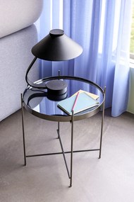 Hübsch Odkládací stolek REFLECT ø43 cm černý 930402