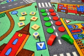 Vopi | Dětský koberec Dopravní hra - Dětský koberec Dopravní hra