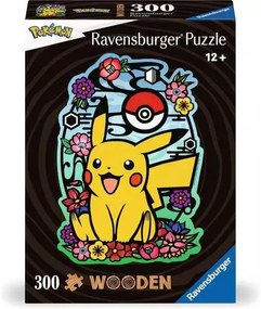 Puzzle ravensburger 120007616 dřevěné puzzle pikachu