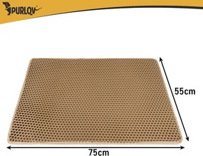 Podložka do toalety 75x55cm - béžová Purlov