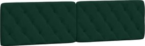 Postel s matrací tmavě zelená 200 x 200 cm samet 3208679