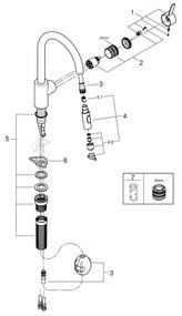 GROHE 31484001 - Dřezová baterie GET lesklý chrom
