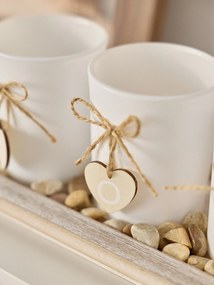 Sinsay - Dekorativní svícen na čajové svíčky s nápisem HOME - béžová
