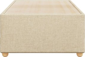 Rám postele bez matrací krémově 90x200 cm textil 3284706