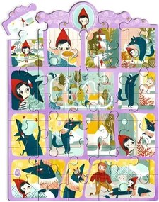 DJECO Puzzle s příběhem Červená Karkulka / 35 dílků